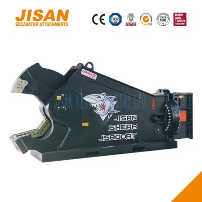 China Powerful Excavator Metal Shears 360 Degree Rotation 800T Cutting Force Speed Valve Wear Resistant Steel Maximum Efficiency for sale