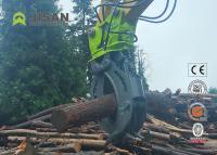 China Double Linkage Rotating Hydraulic Log Grapple 1800mm Jaw Opening For CAT 336 Excavator for sale