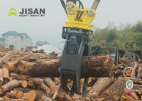 China Double Linkage Rotating Hydraulic Log Grapple 1800mm Jaw Opening For CAT 336 Excavator for sale