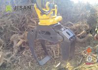 China 360 Degree Rotating Hydraulic Log Grapple 45 Ton Compacting Force For 20-30 Ton Excavator for sale