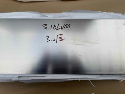 China 1.4441 Stainless Steel Sheets 316LVM Plates ASTM F139 ISO 5832-1 for sale
