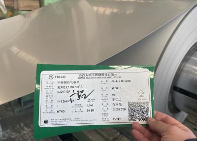 China AISI 410 Stainless Steel Slit Strip EN 1.4006 DIN X12Cr13 Cold Rolled for sale