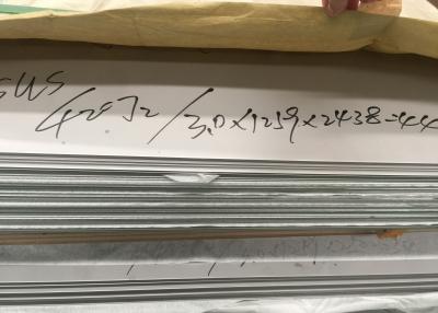 China JIS SUS420J2 Cold Rolled Stainless Steel Sheets 2B Surface for sale