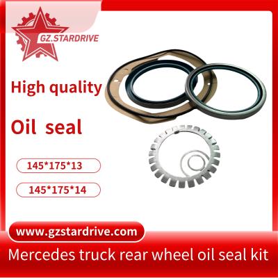 China 145*175*13 145*175*14 Auto Parts Mercedes truck rear wheel oil seal kit for sale