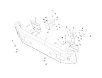 China DZ93259620035 Shacman truck parts Bumper welding assembly for sale
