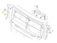 China DZ13241782020 Engine Truck Parts Right A column guard panel assembly for sale