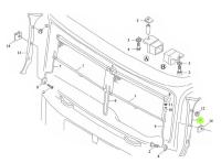 China DZ13241782010 Engine Truck Parts Left A column guard panel assembly for sale