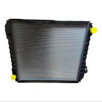 China Original SINOTRUK Heavy Truck Aluminum Radiator Assembly Thickened Cooling Core Plastic Water Tank With Yellow Protective Caps for sale