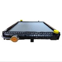 China Original SINOTRUK Heavy Truck Aluminum Radiator Assembly Thickened Cooling Core Plastic Water Tank With Yellow Protective Caps for sale