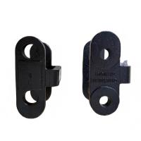 China Black Anti-Rust Painted Leaf Spring Connecting Bracket FG9806520015 For Sinotruk Light Truck Suspension Replacement Part for sale