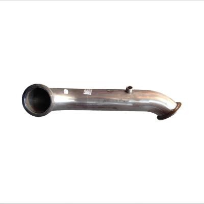 China Heavy Truck Stainless Steel Exhaust Transition Pipe DZ95259540138 With Sensor Port Flanged Muffler Inlet Tube For Vehicle Exhaust Aftertreatment Replacement for sale