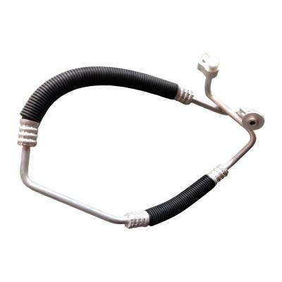China Corrugated Anti-Abrasion Refrigerant Pipeline DZ15221845035 Precision Bent Aluminum Hard Pipe AC Connect Hose With Crimped Joints for sale