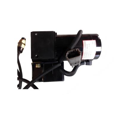 China Heavy Vehicle Cab Lifting Drive Motor DZ97259820128 Black Anti-Corrosion Coating Hydraulic Power Motor With Pressure Sensor Port for sale