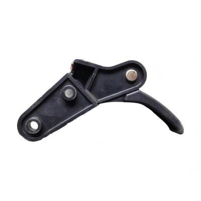 China Textured Grip Mask Lock Operating Handle DZ14251110075 Pre-Assembled Mounting Plate Truck Front Face Release Spare Part for sale
