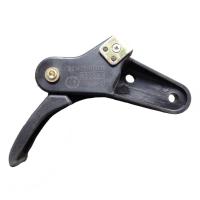 China Textured Grip Mask Lock Operating Handle DZ14251110075 Pre-Assembled Mounting Plate Truck Front Face Release Spare Part for sale