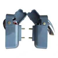 China Heavy Truck Driver Side Interior Door Latch Handle DZ14251340016 Grey ABS Housing Chrome Pull Lever Replacement Part for sale