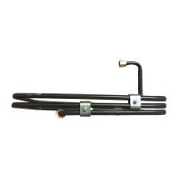 China Pre-Bent Seamless Steel Air Line SZ903000747 No.15 High Pressure Air Dryer Connect Pipe With Color Zinc Threaded Fittings For Heavy Truck Brake System for sale