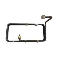 China Pre-Bent Seamless Steel Air Line SZ903000747 No.15 High Pressure Air Dryer Connect Pipe With Color Zinc Threaded Fittings For Heavy Truck Brake System for sale
