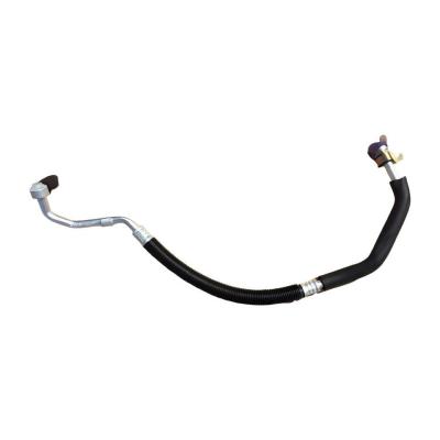 China WP12 HX Engine Low Pressure AC Suction Line DZ14251845014 Pre-Bent Aluminum Tube Assembly With Corrugated Anti-Abrasion Rubber Sleeve for sale
