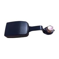China Wear proof plastic seat belt buckle assembly HT941873-02E with integrated fixed metal connecting arm for sale