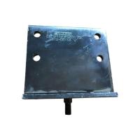 China Heavy duty front leaf spring stopper bracket DZ9100520172 black anti rust coated frame mounting base for sale