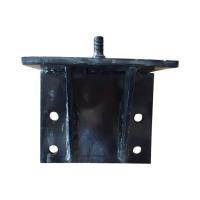 China Heavy duty front leaf spring stopper bracket DZ9100520172 black anti rust coated frame mounting base for sale
