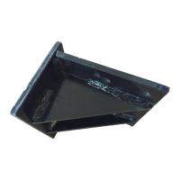 China Heavy duty front leaf spring stopper bracket DZ9100520172 black anti rust coated frame mounting base for sale