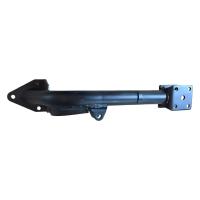 China Full penetration welded cab rear mount bracket DZ13241440030 black anti rust coated load bearing support for sale