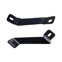 China Front Bumper Support Bracket with Black Anti-Rust Coating Oval Mounting Holes and Thick Cold Rolled Steel for Heavy Truck Reinforcement DZ14251240076 for sale