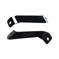 China Front Bumper Support Bracket with Black Anti-Rust Coating Oval Mounting Holes and Thick Cold Rolled Steel for Heavy Truck Reinforcement DZ14251240076 for sale