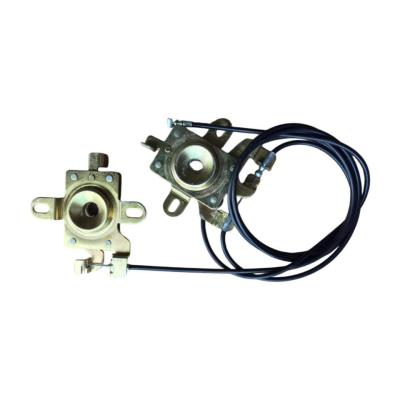 China DZ14251110080 Truck Front Mask Lock Base Assembly With Flexible Pull Wire Cable Galvanized Anti Rust Hood Latch Mechanism For Direct Original Replacement for sale