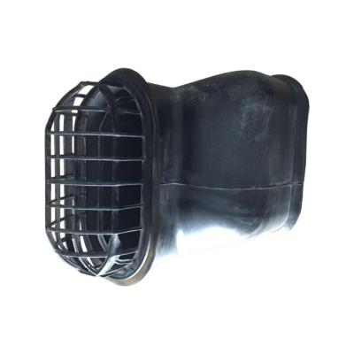 China Air Intake Hose Base Assembly DZ93259190009 Rubber Inlet Pipe Bottom Base With Anti Blocking Protection Grille Fit For Shacman Heavy Truck Air Intake System Replacement Spare Parts for sale