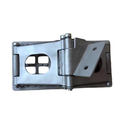 China Heavy Truck Left Lower Step Assembly DZ15221242457 Cast Aluminum Cab Foot Board With Hinge Bracket For Shacman Truck Cab Entry Step Repair Parts for sale