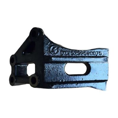 China DZ95259590075 Heavy Truck Left Front Engine Mount Bracket High Strength Cast Iron Fixing Holder With Precision Machined Mount Holes For Direct Bolt On Installation for sale