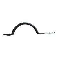 China 199112540162 Heavy Truck U Type Fixing Clamp Black Anti Rust Coated Steel Hose Retaining Bracket With Flat Mounting Ends For Original Equipment Direct Installation for sale