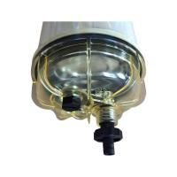 China DZ91189550128 R160-PHC-02 Fuel Water Separator Filter Assembly With Aluminum Base Transparent Water Cup Hand Priming Pump Fit For Shacman Heavy Truck Diesel Fuel Filtration Replacement Spare Parts for sale