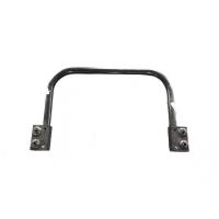 China Heavy Duty Truck Chassis Crossmember DZ15221440088 Black Painted U Bend Steel Pipe Cross Beam With Welded Fixing Blocks For Shacman Truck Frame Reinforcement Repair Parts for sale