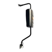China DZ13241770050 Left Rearview Mirror With Bracket Assembly For SHACMAN F3000 Truck Spare Parts for sale