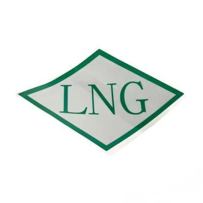 China DZ15251950003 LNG Car Label Sticker For SHACMAN Heavy Duty Truck Spare Parts for sale