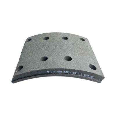 China 81.50221.0535 Front Brake Lining For Shacman F3000 Truck Spare Parts for sale