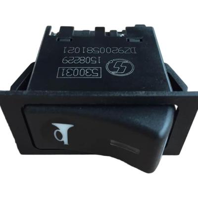 China Shacman Delong Heavy Truck Horn Changeover Switch DZ9200581021 Cabin Horn Mode Select Rocker for sale