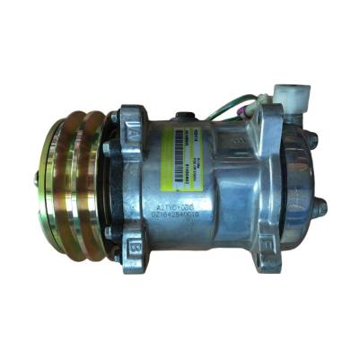 China DZ1642840010 Air Conditioning AC Compressor Assembly For Shacman Heavy Duty Truck YK5H14 R134a for sale