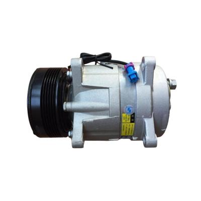 China DZ95189154012 Variable Displacement Air Conditioning Compressor Assembly Multi V Belt For ISM Euro III Heavy Duty Truck AC Cooling Pump for sale