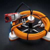 China Petrochemical Heat Exchanger Connecting Lines Pipe Inspection Camera 55mm Pan-Tilt for sale
