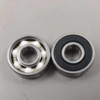 China 608-Rs Hybrid Ceramic Ball Bearings Skateboard Black Nylon Cage Single Rubber Seal for sale