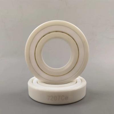 China 7207 Zirconia Ceramic Bearing ZrO2 35x72x17mm for sale