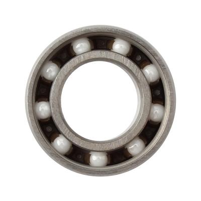 China HIP ZrO2 Ball Bearing Hybrid Ceramic Steel Races Insulated for sale