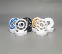 China High Speed 608 Ceramic Bearings For Roller Skates Skateboard ZrO2 Si3N4 SSiC for sale