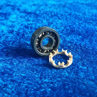 China Si3n4 Zro2 Ssic Zirconia Ceramic Bearings Peek Cage High Hardness P4-P6 Precision Grades for sale