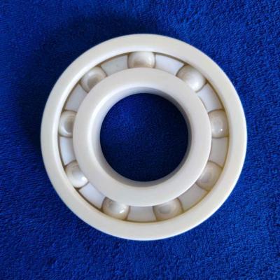 China 6207CE ZrO2 Ceramic Ball Bearing PEEK Cage 35x72x17mm for sale